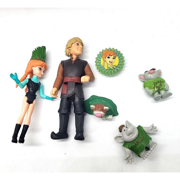 Disney | Toys | Disney Frozen Anna Kristoff Bulda Stone Trolls ...